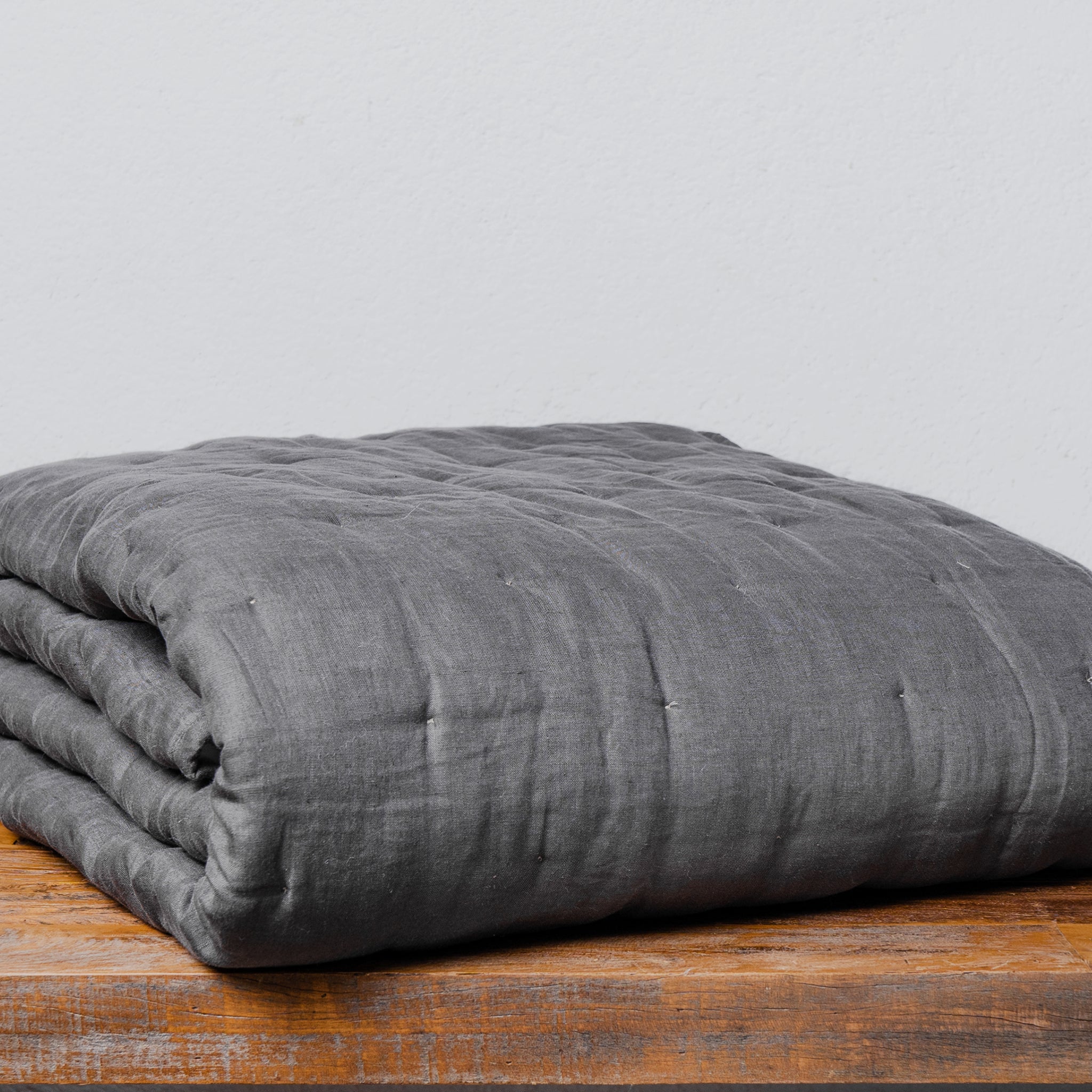 Linen Quilted Blanket - Shop Certified European Linen | Lilla & Charles